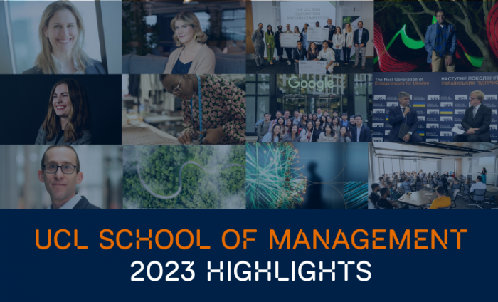 UCL School of Management's Year in Review: 2023 | UCL School of Management